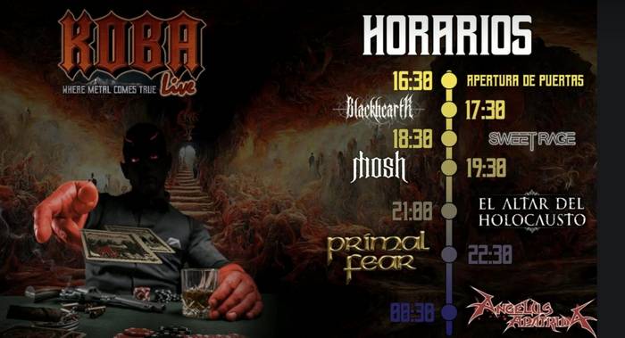 HORARIOS KOBA LIVE